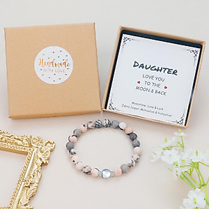 SERENEY Daughter Bracelet as Daughter Gifts from Mom, Daughter Jewelry as Daughter Birthday Gifts, Easter Basket Stuffers for Teens Girls Mothers Day Gifts for Daughter Graduation Gifts to My Daughter