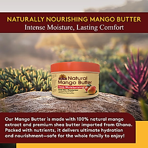 Okay Mango Butter100% Natural | Deep Conditioning , Hydration & Smooth | 7 Oz (Package May Vary)