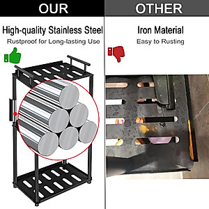 VOTZAAQ Corner Shower Caddy 3 Tier Standing Shower Caddy Corner, Black Shower Rack Bathroom Storage Organizer with Handle, Rustproof Stainless Steel Corner Shelf, Shower Shelf for Inside Shower