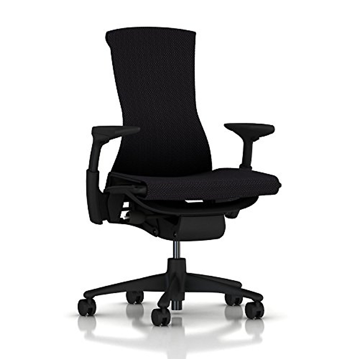 Herman Miller Embody Ergonomic Office Chair | Fully Adjustable Arms and Carpet Casters | Black Balance