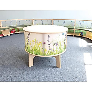 Whitney Brothers Nature View Radiant LED Light Table, Natural UV, 29.5" L x 29.5" W x 24.25" H (WB0738)