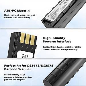 Replacement Battery for Zebra for Symbol DS3478 / DS3578 / LS3478 / LS3578 / MT2000 / MT2070 / MT2090 Handheld Barcode Scanner 21-62606-01 / BTRY-LS34IAB00-00 Compatible with Honeywell 8800
