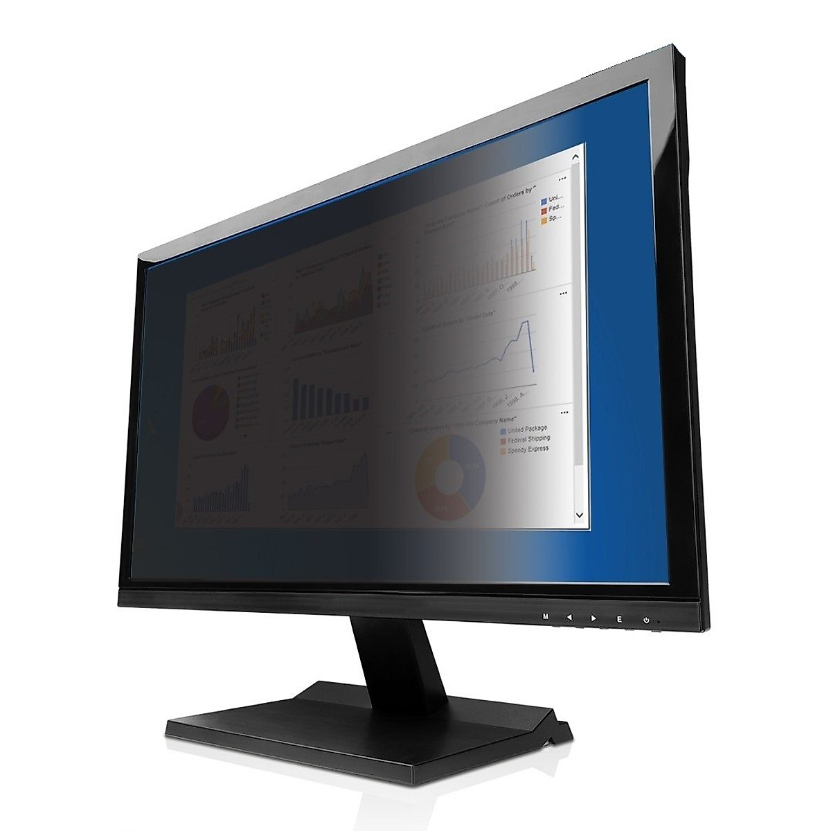 V7 PS27.0W9A2-2N 27" Privacy Filter (16:9, 23.46 x 13.18 in / 59.6 x 33.5 cm, Cleaning Cloth, mounting Straps) matt/Glossy