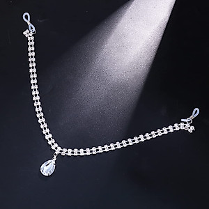 Nipple Ring Chain Non Piercing Nipple Jewelry Rhinestone Bra Body Chain Nipple Sex Accessories Gifts Y generic