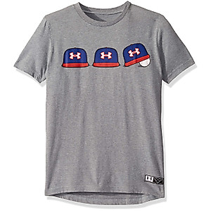 Under Armour Il Graphic 3 Hats, Steel Light Heather (035)/White, Youth Large