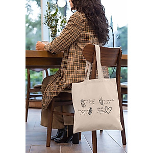 LIBIHUA Practical Magic Quote-Salt Rosemary Lavender Love-and Fall in Love Whenever You Can-Inspirational Gift for Women Sister Daughter Best Friend Cousin Coworker-Shoulder Bag Shopping Bag Tote Bag