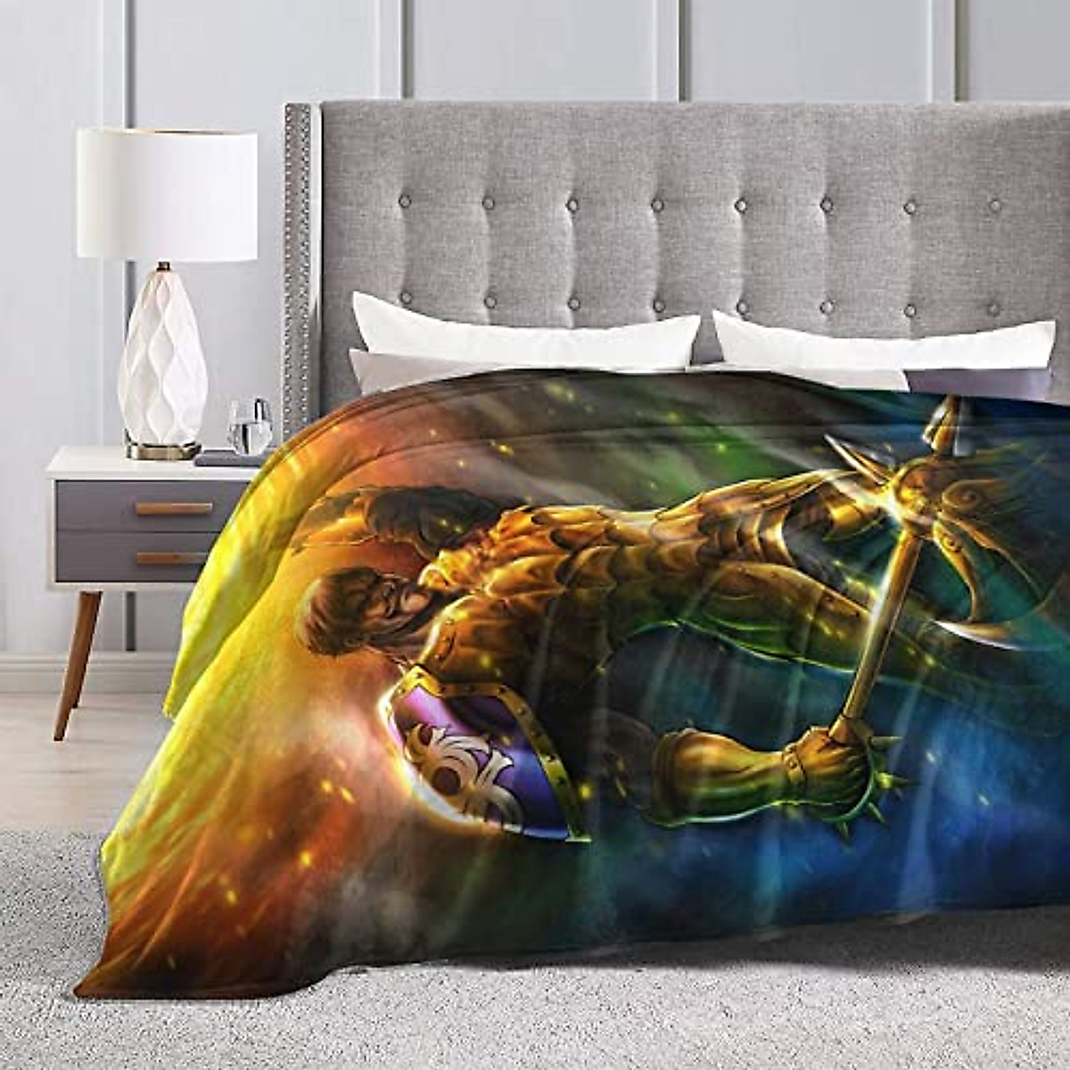 Anime Blanket Unisex Throw Blanket Flannel Blankets for Bedding Couch Sofa Living Room Throws ​All Season 80"x60"