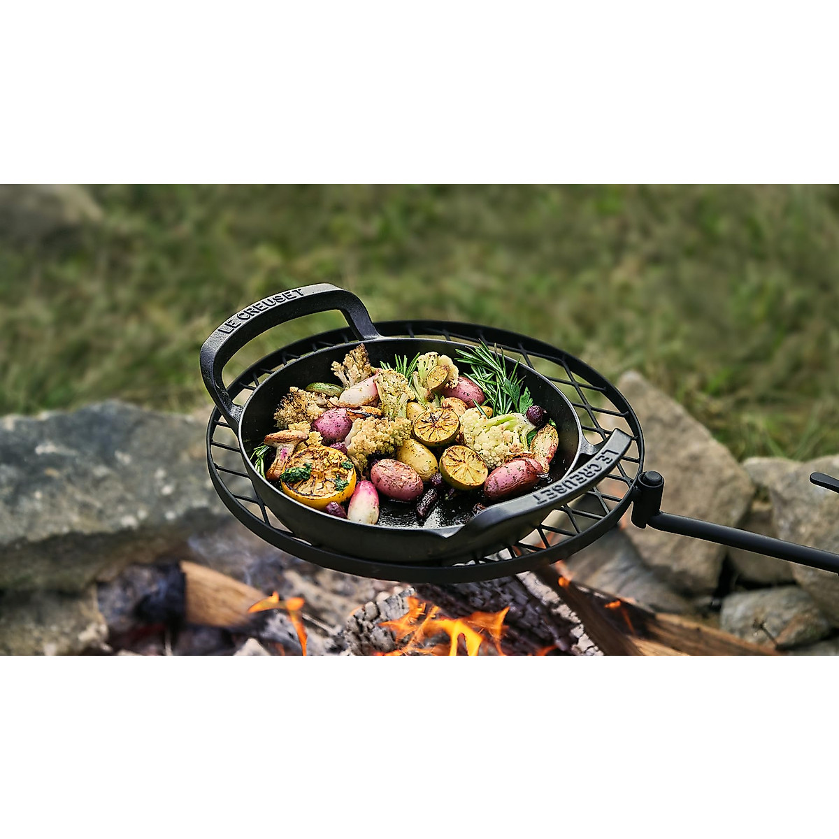 Le Creuset Alpine Outdoor Collection Enameled Cast Iron Skillet, 10"