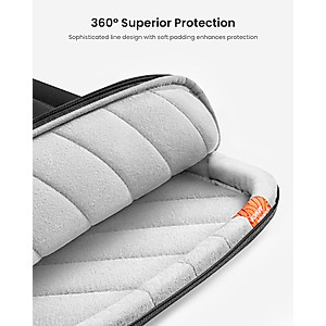 tomtoc 360 Protective Laptop Shoulder Bag for 15.6 Inch Lenovo IdeaPad Gaming 3, Acer Nitro 5 Gaming Laptop, ASUS 15.6-16 Inch ASUS Strix G16/G15, Dell XPS 17, Water-Resistant Accessory Carrying Case