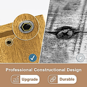 Aroktake Shoe Rack Bench, 2-Tier Wood Heavy Duty Shoe Organizer Shelf for Entryway, Living Room,Bedroom (Natural, 11.81"X31.5"X16.54")