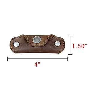 Hide & Drink, Multiple Key Organizer Handmade from Full Grain Leather (Bourbon Brown)