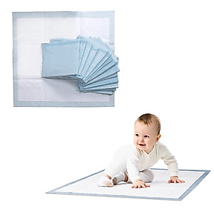 AMZ Reusable Bed Pads for Adults, Babies 27" x 27", Pack of 12 White Washable Bed Pads for Elderly, Single-Ply Cotton Incontinence Bed Pads Washable Large, Liquid Absorbent Reusable Pee Pads for Dogs