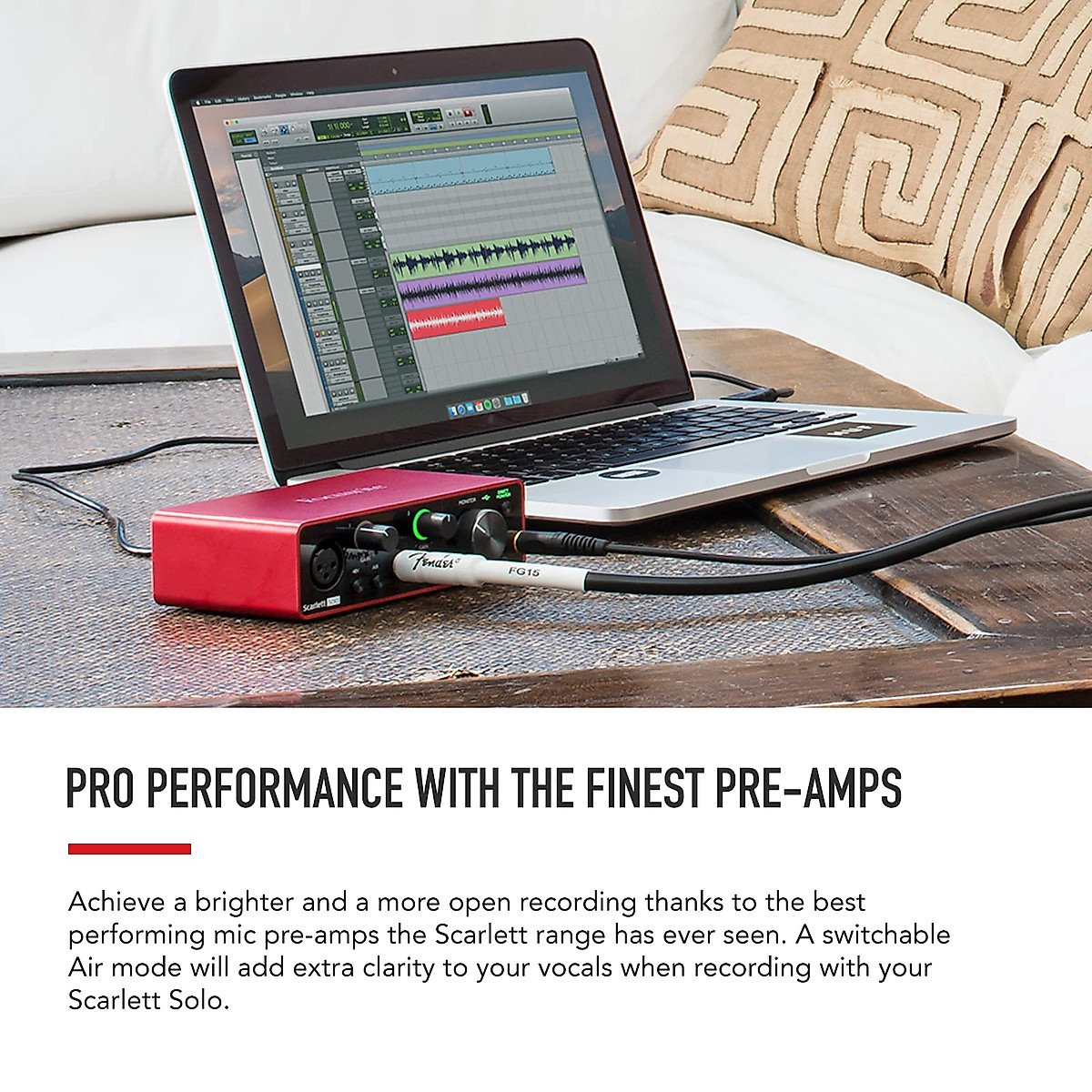 AKAI Professional MPD218 & Full Level Buttons and Production Software & Focusrite Scarlett Solo (3rd Gen) USB Audio Interface with Pro Tools | First
