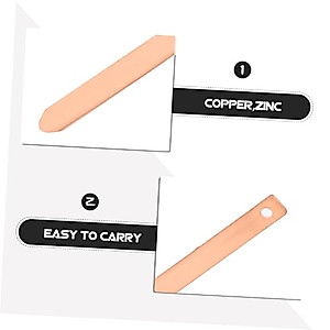 Parliky 1 Set Electrode Strip for Experiment Copper Anode for Zinc Plating Zinc Copper Plate Zinc Tablets