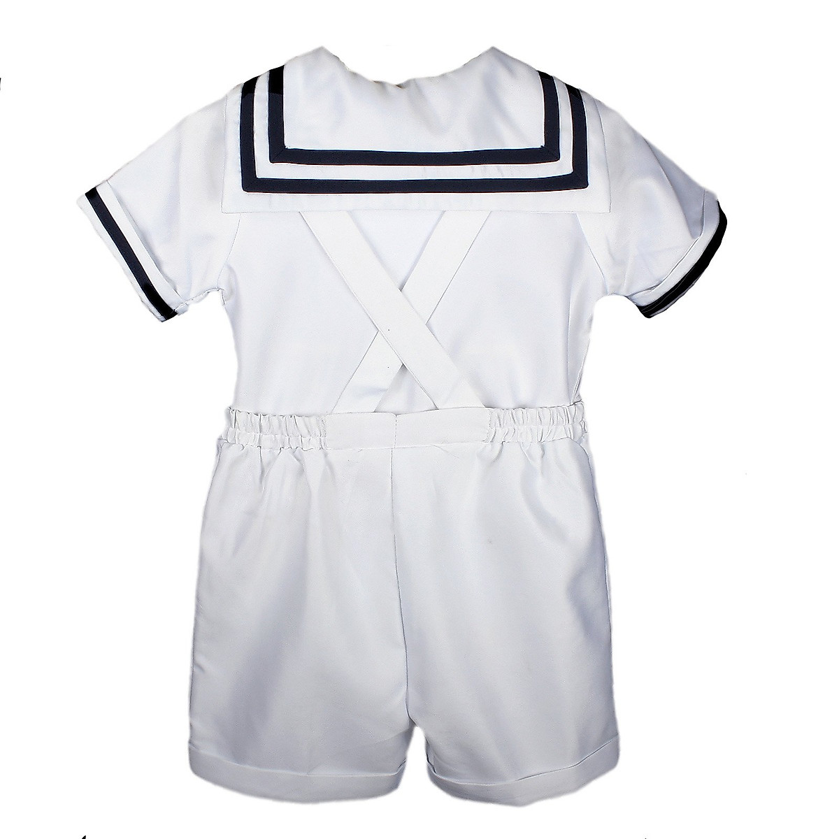 Unotux Sailor Shorts Suit for Infant Toddler Boy Navy Outfits S M L XL 2T 3T 4T (S:(0-6 months))