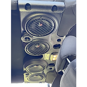 American Soundbar JK/JKU Wrangler Overhead Sound System Empty Enclosure | Jeep Roof Accessory, Enclosure for Speaker, Overhead Sound System Cover (Black)