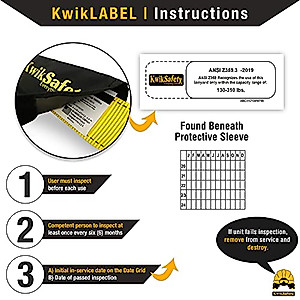 KwikSafety - Charlotte, NC - COPPERHEAD Safety Lanyard [ADJUSTABLE 4' to 6'] Single Leg No Shock Absorber ANSI OSHA Positioning
