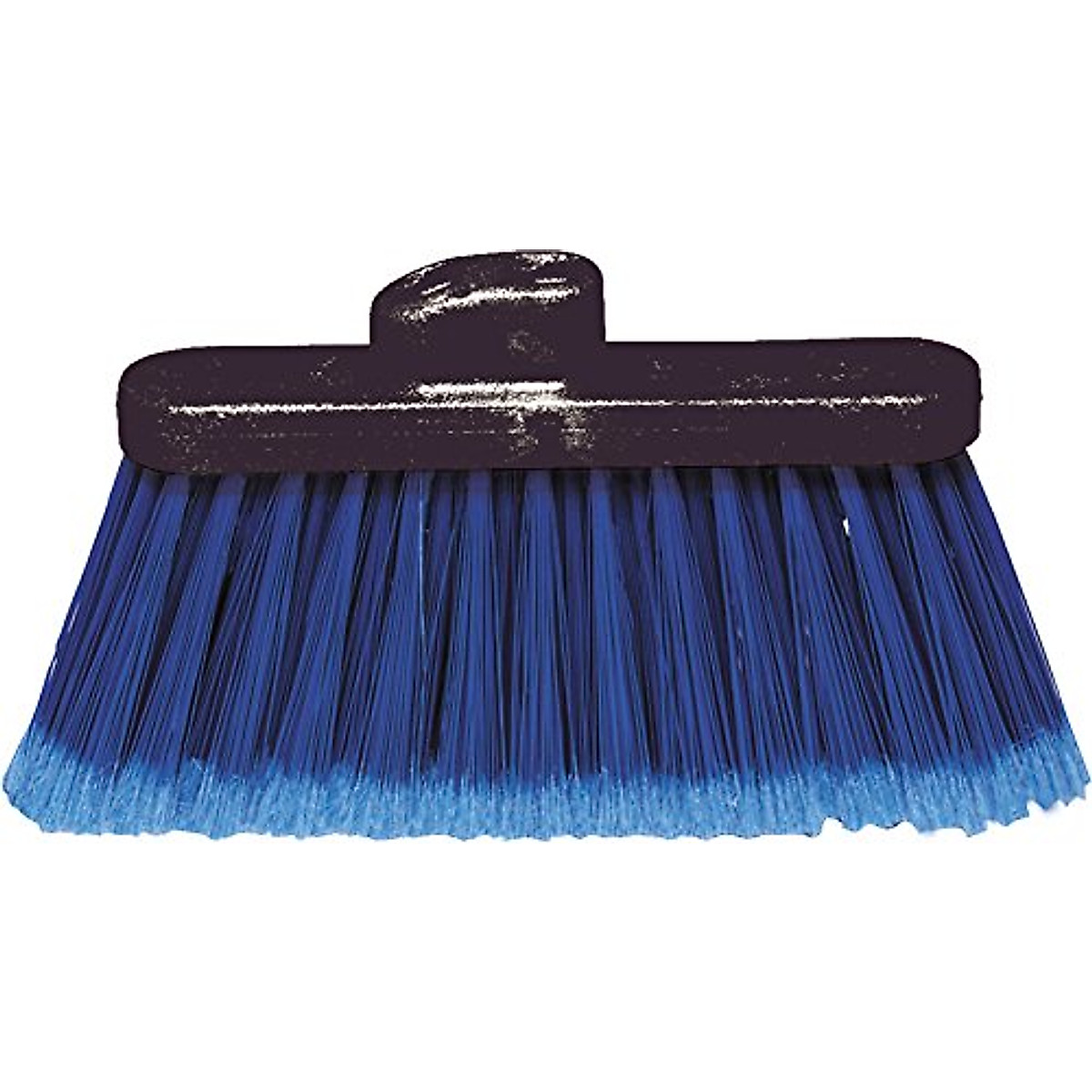 SPARTA 3685314 Flo-Pac Wide Duo Sweep Flagged Warehouse Broom Head, Polypropylene Bristles, 4" Trim x 13" Width Bristle, 7"Length, Blue (Pack of 12)