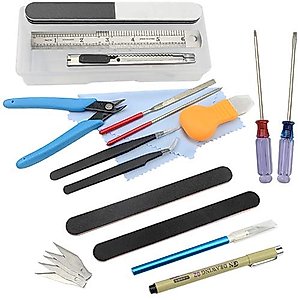 BXQINLENX Professional 22 PCS Gundam Modeler Basic Tools Craft Set for Car Model Assemble Building