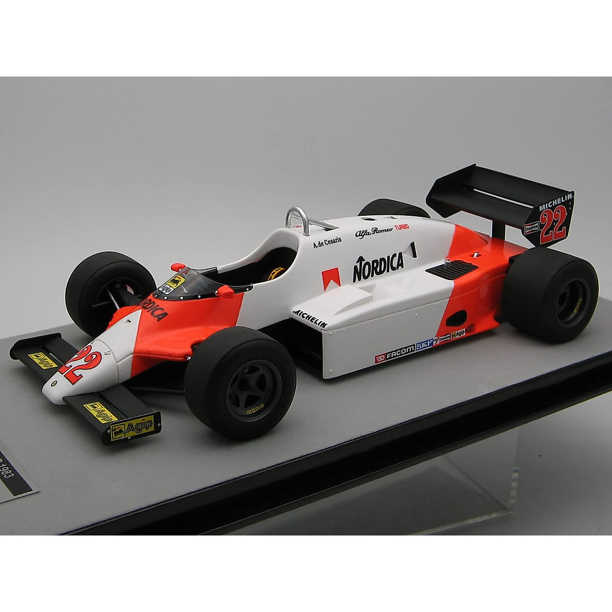 TECNOMODEL 183T #22 Andrea De Cesaris Formula One F1 Monaco GP (1983) "Mythos Series Limited Edition to 120 Pieces Worldwide 1/18 Model Car TM18-230B