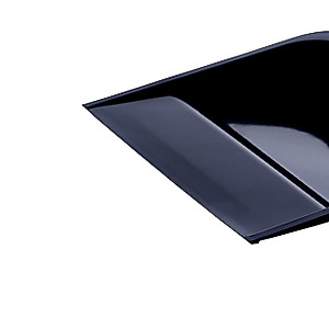 Superio Heavy Duty Plastic Dustpan with Comfort Grip Handle Black, Durable, Lightweight Multi Surface Dust Pan Easy Broom Sweeping, 10 inches Wide, 1-Pack