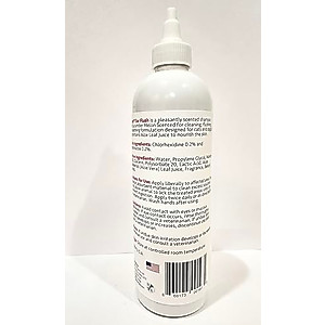 Truseb Advanced Topical Dog Ear Wash with Ketoconazole & Chlorhexidine Ear Flush Dog, Cats and Horses, with Aloe - 12 oz Made in U.S.A (Ketoconazole & Chlorhexidine Ear Flush, 12 oz)