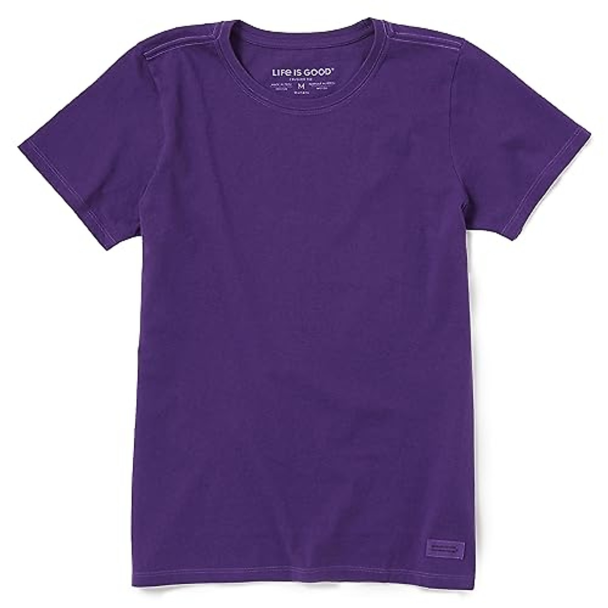 Life is good Womens Crusher, Deep Purple, Small