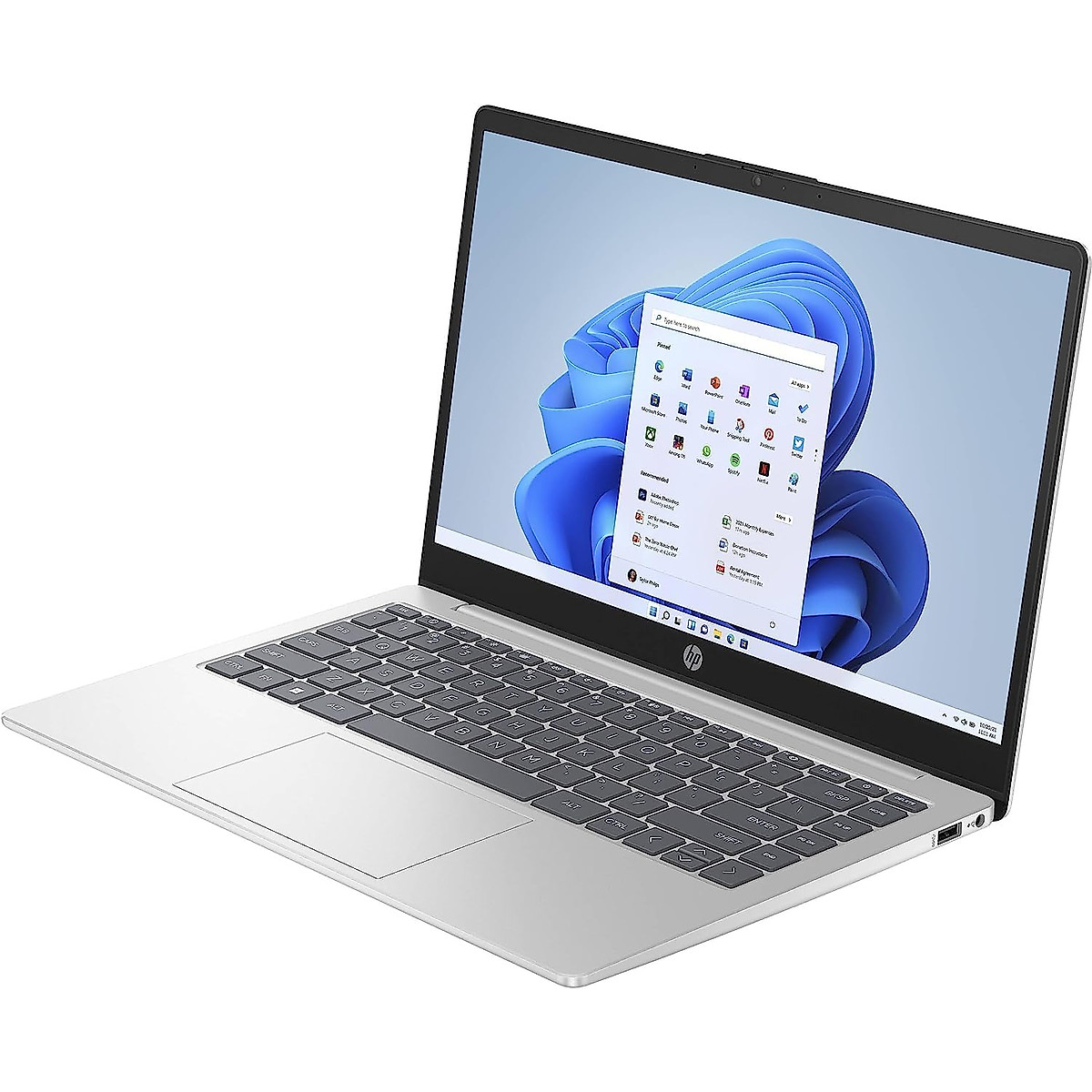 HP 2023 14 inch FHD Laptop, Anti-Glare IPS Display, 13th Gen Intel i7-1355U Processor, 16GB RAM 512GB PCIe SSD, Backlit Keyboard, True Vision HD Webcam, WiFi 6, Bluetooth, Windows 11 Home, Silver