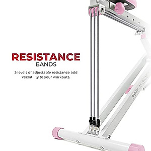 Sunny Health & Fitness Upright Row-N-Ride® Exerciser in Pink – P2100