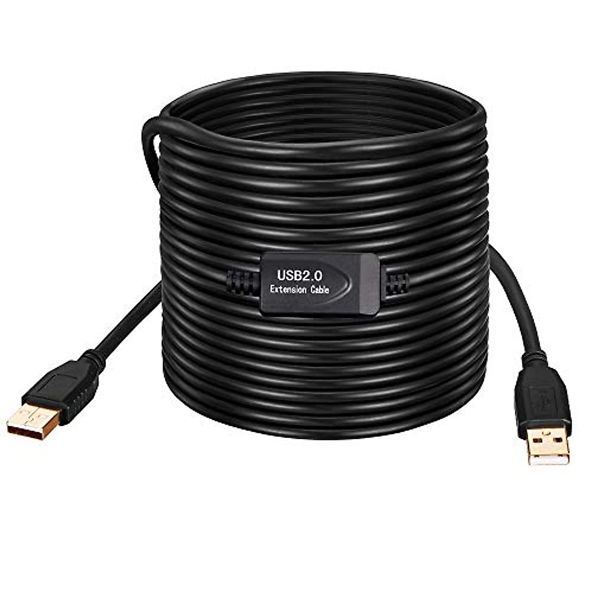 USB A to A Male Cable 30Ft,Tan QY USB to USB Cable USB Male to Male Cable Double End USB Cord with Gold-Plated Connector for Hard Drive Enclosures, Printers, Modems, Cameras(10M/30Ft)