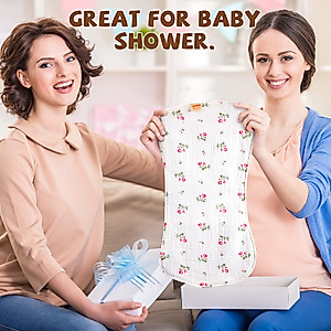 MUKIN Baby Burp Cloths Perfect for Newborn Burping Cloths/Burp Bibs 4 Pack Burping Rags for Boys and Girls