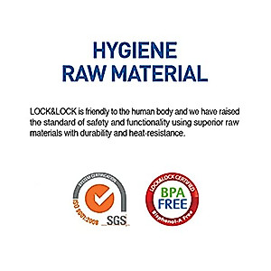 (Pack of 6) LOCK & LOCK Airtight Square Food Storage Container 29.41-oz / 3.68-cup