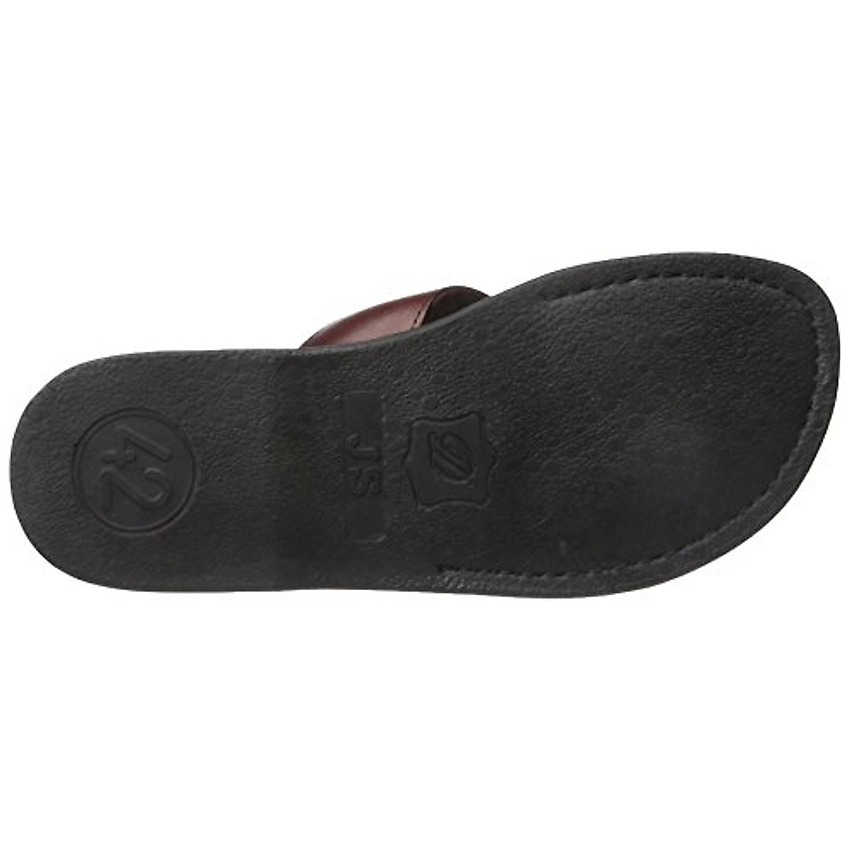Asher - Leather Slide On Sandal - Brown