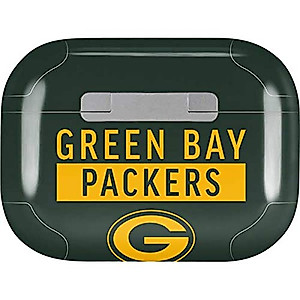 Skinit Decal Audio Skin Compatible with Apple AirPods Pro - Officially Licensed NFL Green Bay Packers Green Performance Series Design