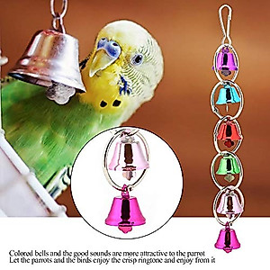 Unibell Parrot Toy Bird Toys Hanging Bells Toy Parrot Toy Suitable for Parrots and Birds