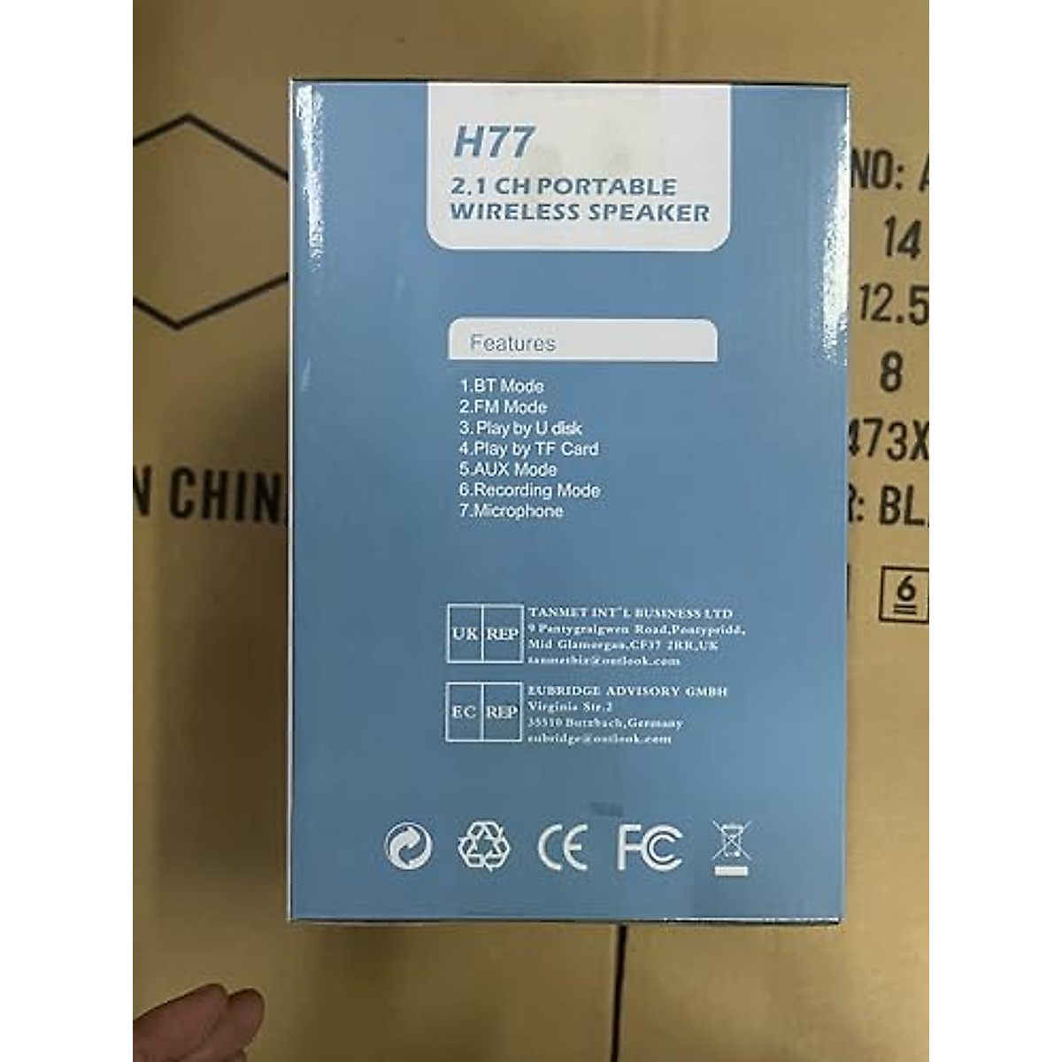 Bluetooth Speakers, Portable Wireless Speakers with Subwoofer, Bluetooth 5.0, LED Colorful Lights, FM Radio, Remote, EQ, Loud Stereo Sound Deep Bass Sound Boombox System for Outdoor Home Party Camping