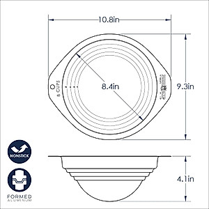 Nordic Ware Universal 8 Cup Double Boiler Fits 2 to 4 Quart Sauce Pans