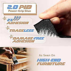 LOVEETA® 4.4'' × 20 Feet Power-Grip Couch Cushion Hook and Loop Tape, 2.0 PIB Heavy Duty Adhesive, Keep Couch Cushions from Sliding, Prevent Cushions from Sliding Outdoor, Mattresses, Carpets