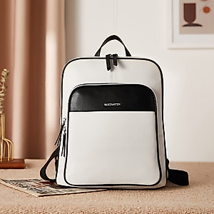 BOSTANTEN Backpack Purse for Women and Briefcase for Women Leather Laptop Bag Business Work Tote Stylish Black