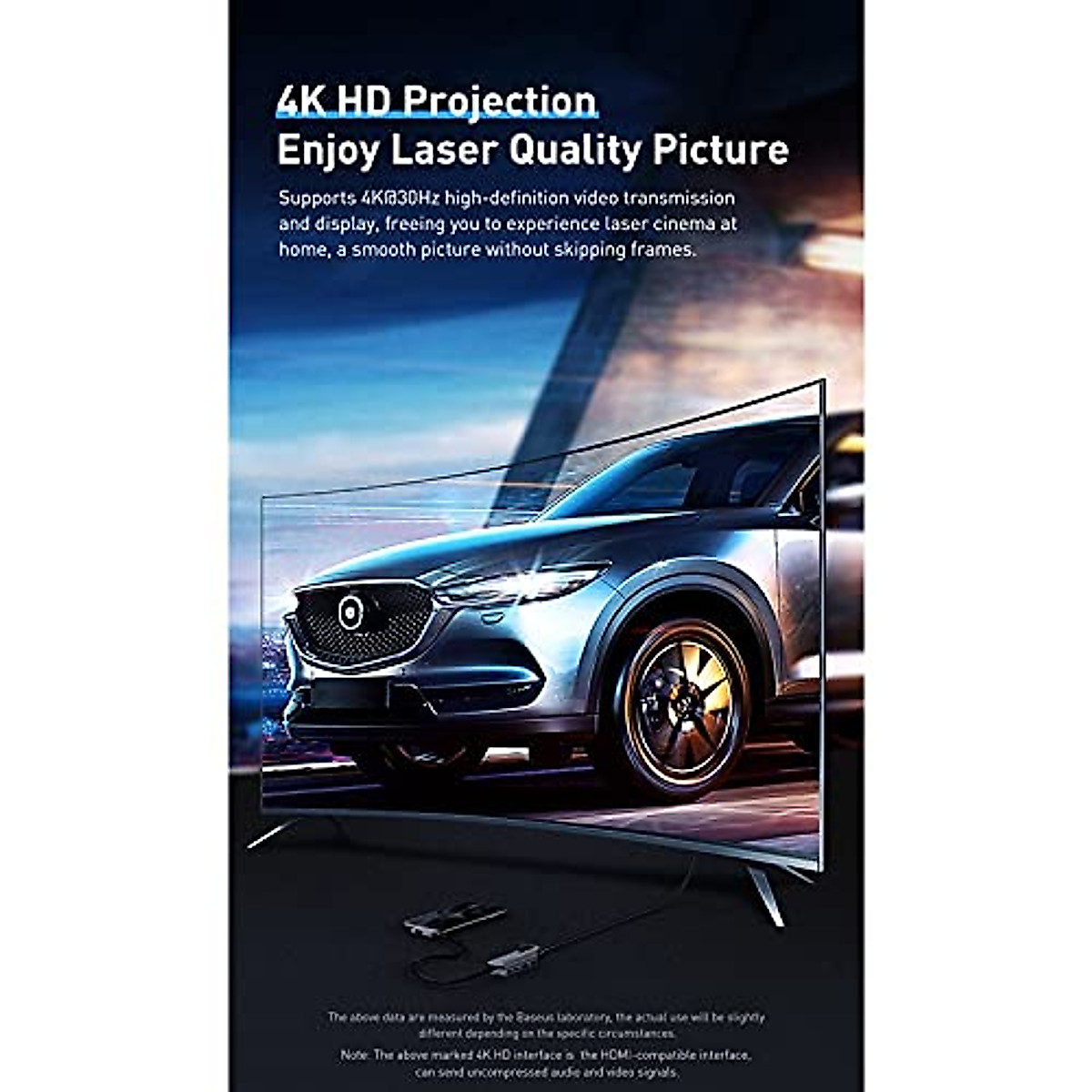 SLSFJLKJ 6 in 1 USB C HubType C Hub to 4K HD USB 3.0 PD Port 3.5mm Jack USB-C USB Hub Adapter