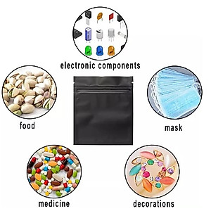 100pcs Mylar Bags For Clear Food Grade Storage and Packaging with Oxygen Absorbers 500cc - Ziplock Resealable Bolsas Mylar con absorbentes10"x14" (30pcs) 7"x10" (30pcs) 5"x7" (40pcs)