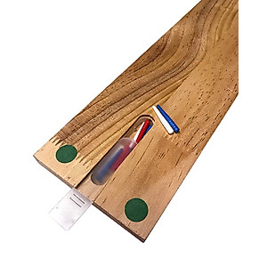 Cribbage Board by Bicycle 3-Track Colour Coded Real Pine Wood Cribbage Game with Deck of Bicycle Cards and Premium Metal Cribbage Pegs
