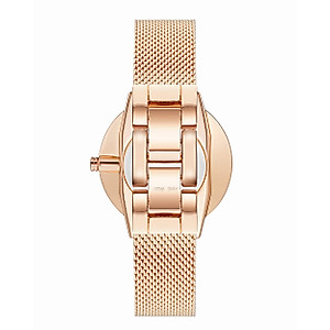 Nine West Women's Japanese Quartz Dress Watch with Stainless Steel Strap, Rose Gold, 20 (Model: NW/1980GYRG)