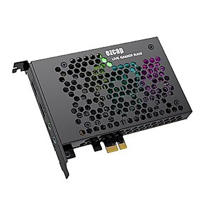 Game Capture Card, HDMI PCI-E 4K 30fps Record & Live Stream from Gaming Systems, Camcorders, DSLRs,Support Zero Delay HDMI Loop-Out