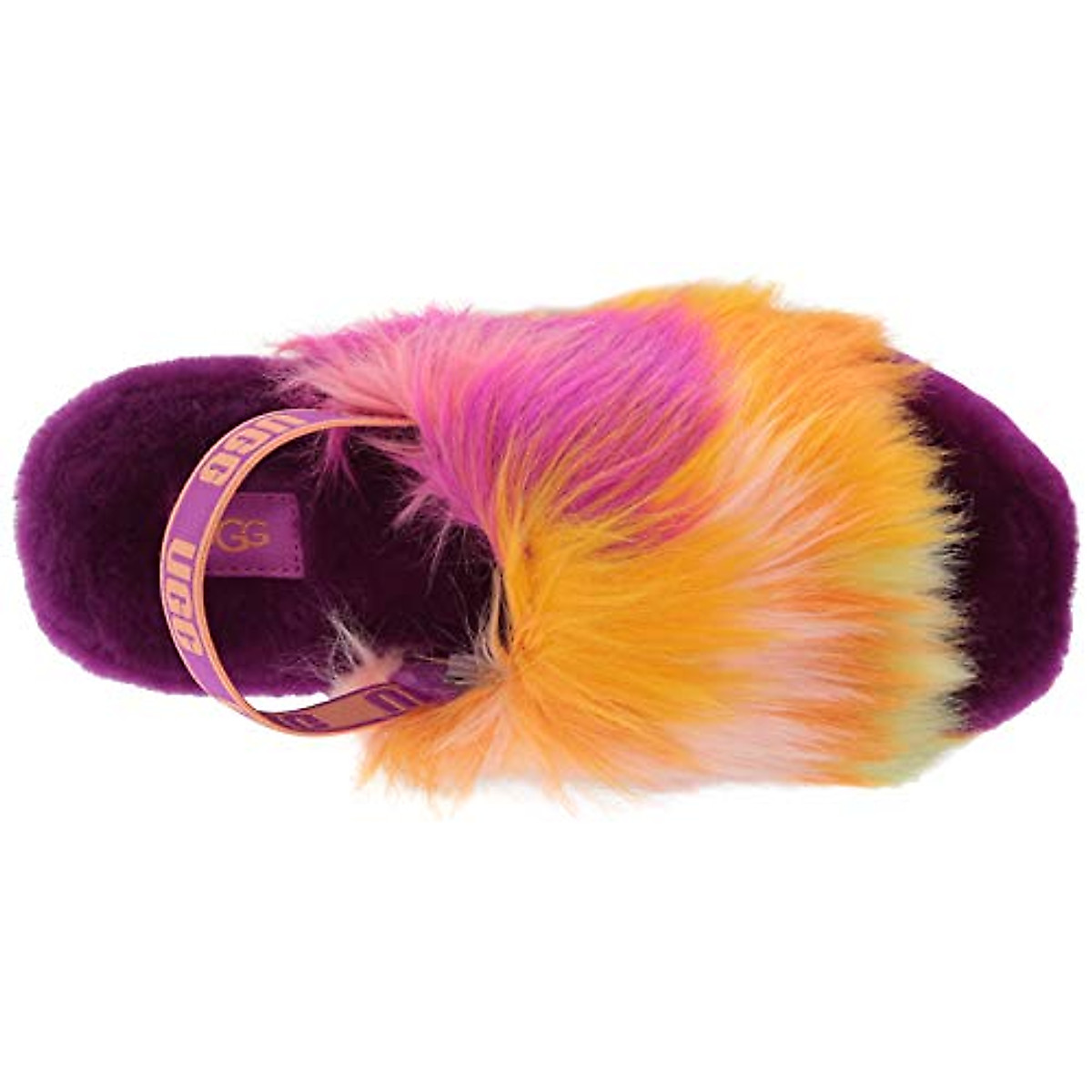 UGG girls K Fluff Yeah Slide Tie Dye Slipper, Berrylicious, 6 Big Kid US