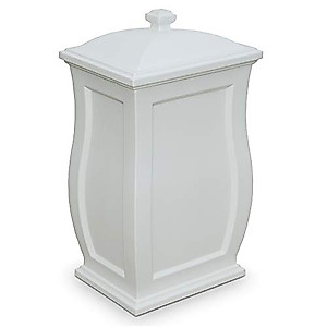 Mayne Mansfield Multi-Purpose Storage Bin - 20in x 20in x 38in - 45 Gallons of Storage Capacity - Polyethylene (5861-W)