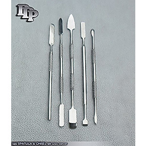 5pc Spatula & Chisel Set Wax Carver-probes-dental Picks Ddp Instruments by DDP