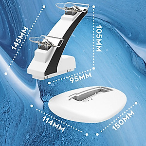 Ermorgen Dual USB Charging Dock Compatible for Playstation 5 Dualsense, Thin and Portable Ps5 Controller Charger- White