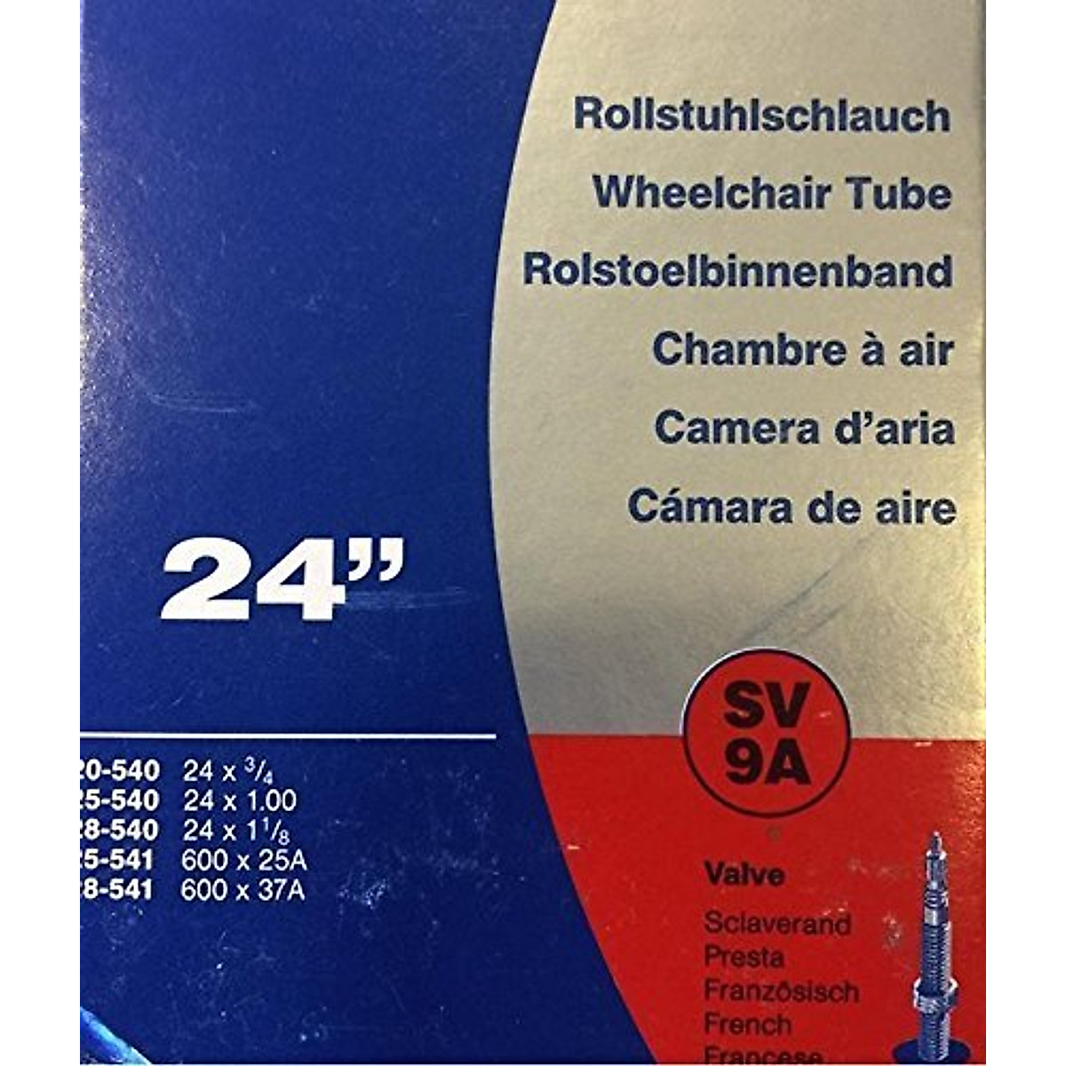 Schwalbe SV9A 24 x 1 inch Presta Inner Tube by Schwalbe