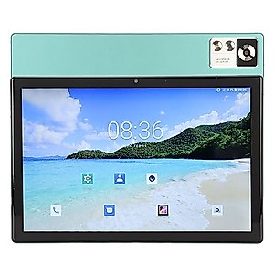 2 in 1 Tablet, Octa Core CPU 8GB 256GB Memory Gaming Tablet 10.1 Inch LCD 8MP 16MP Camera for Travel (US Plug)